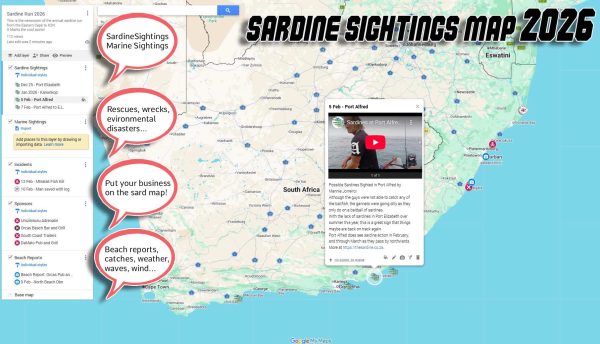 Sardine Sightings Map 2026 - The Sardine News